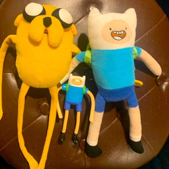 Cartoon Network | Toys | Jake And Finn Stuffed Animals And Finn Smaller ...